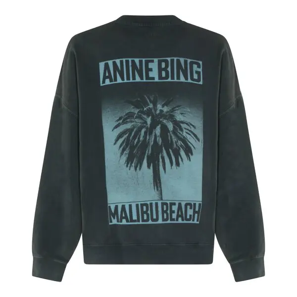 ANINE BING Palm Graphic Sweatshirt