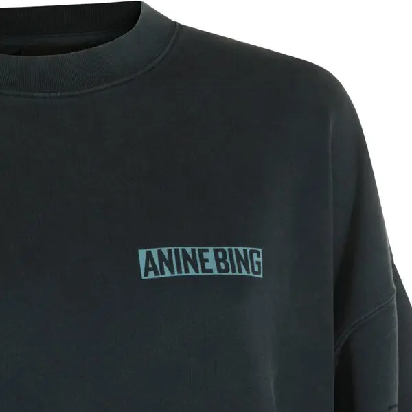 ANINE BING Palm Graphic Sweatshirt