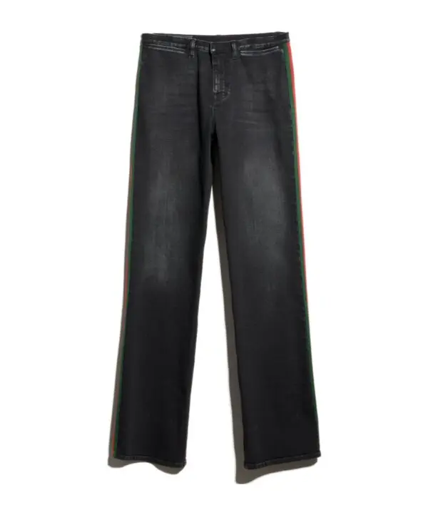 Gucci Low Straight Jeans With Web Detail