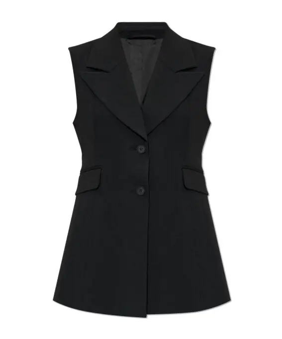 ALLSAINTS Sleeveless Vest With Lapel Collar