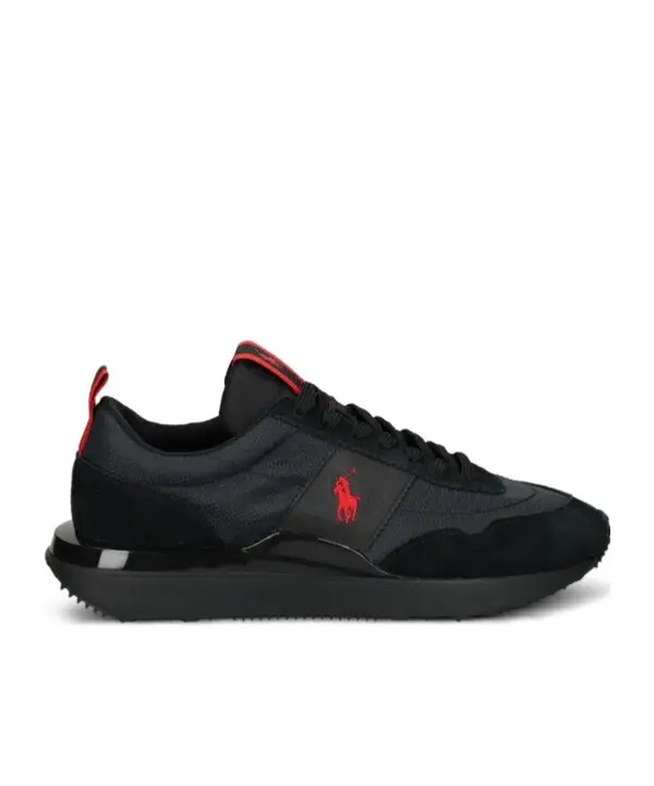 Polo Ralph Lauren Train 89 Logo-embroidery Sneakers - Black