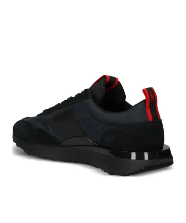 Polo Ralph Lauren Train 89 Logo-embroidery Sneakers - Black