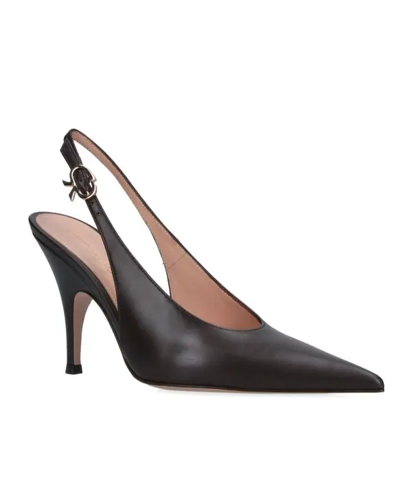 GIANVITO ROSSI Slingback Stiletto Pumps With Pointed Toe
