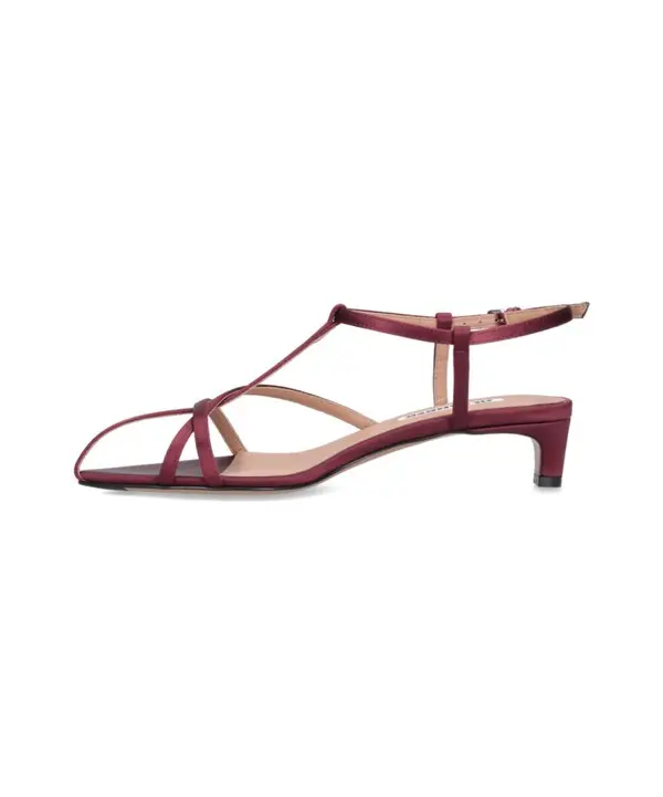 JIL SANDER Strappy Kitten-heel Sandals - Red