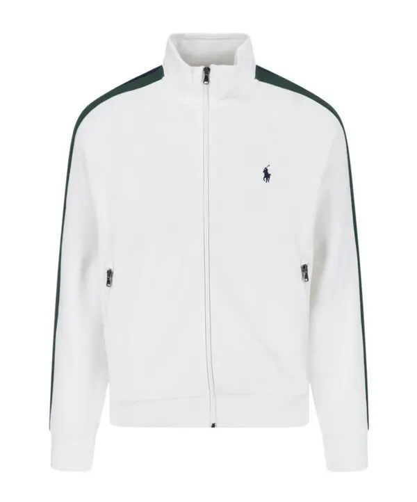 Polo Ralph Lauren Zip Logo Sweatshirt - White