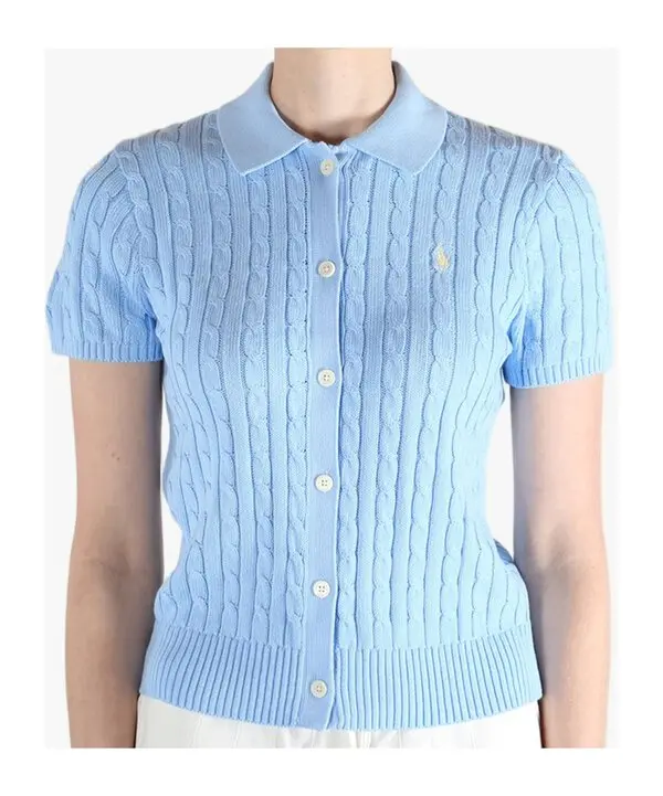 Ralph Lauren Cable Knit Short Sleeve Cardigan