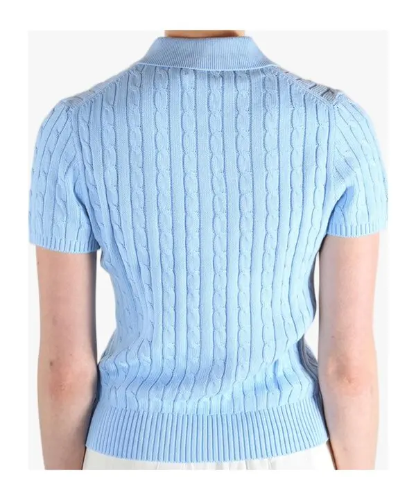 Ralph Lauren Cable Knit Short Sleeve Cardigan