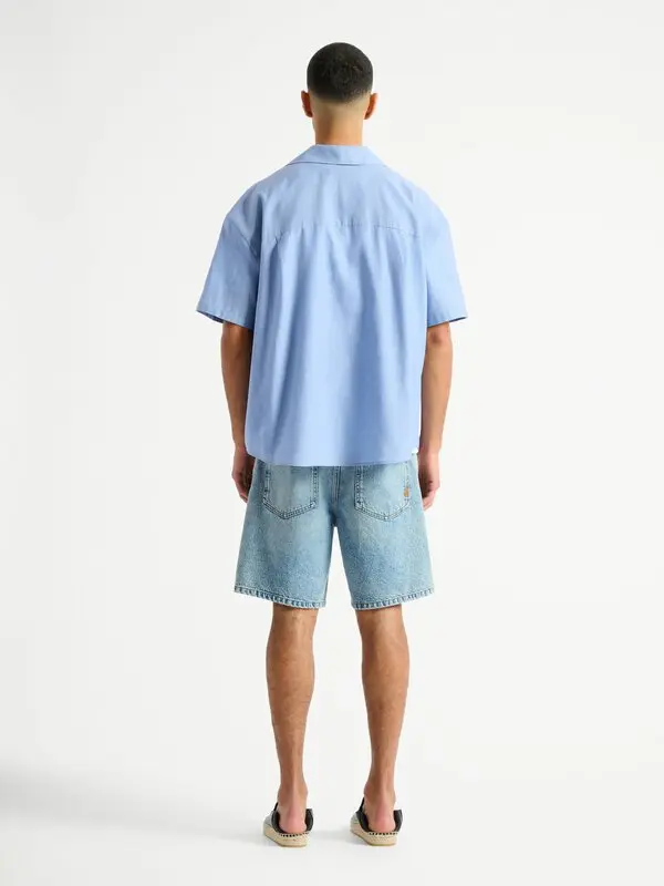 Balmain Vintage Shirt In Herringbone Poplin