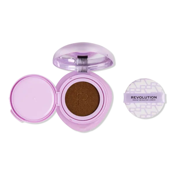 REVOLUTION BEAUTY Superdewy Cushion Foundation - Dark Neutral Warm