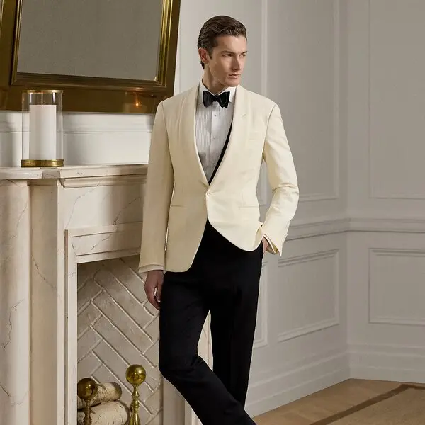 Ralph Lauren Purple Label Gregory Handmade Tuxedo Trousers