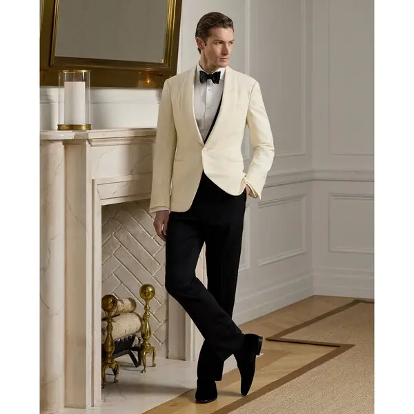 Ralph Lauren Purple Label Gregory Handmade Tuxedo Trousers