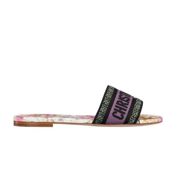 Dior Dway Slide Floral - Multicolor