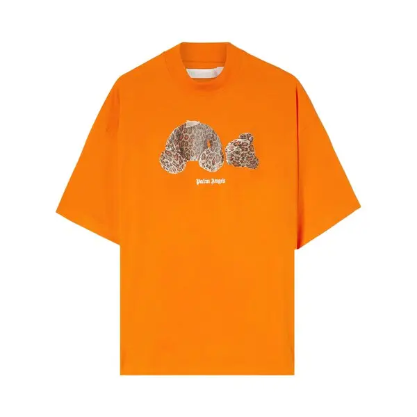 Palm Angels Leopard Bear Graphic T-shirt