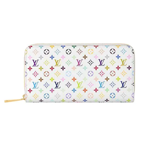 LOUIS VUITTON X Takashi Murakami Zippy Wallet 'multicolor/ Monogram Canvas - White