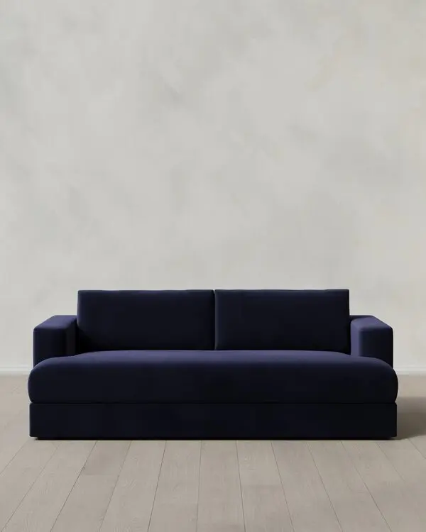 Quince Sierra Sleeper Sofa In Performance Velvet - Midnight