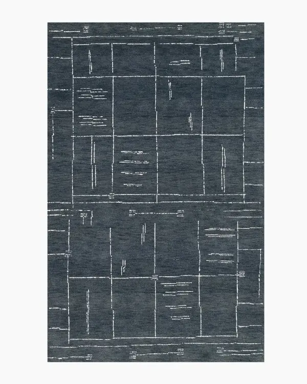 Quince Carson Wool Rug - Blue