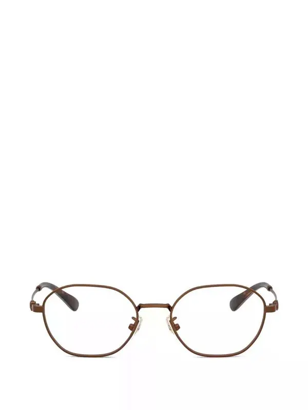 COACH Geometric-frame Titanium Eyeglasses