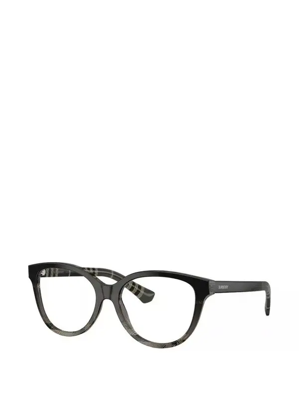 Burberry Check Round-frame Glasses