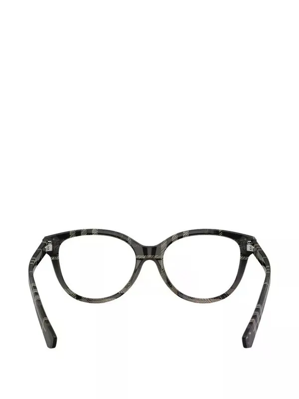 Burberry Check Round-frame Glasses