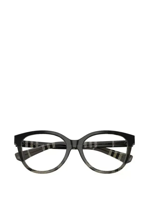 Burberry Check Round-frame Glasses