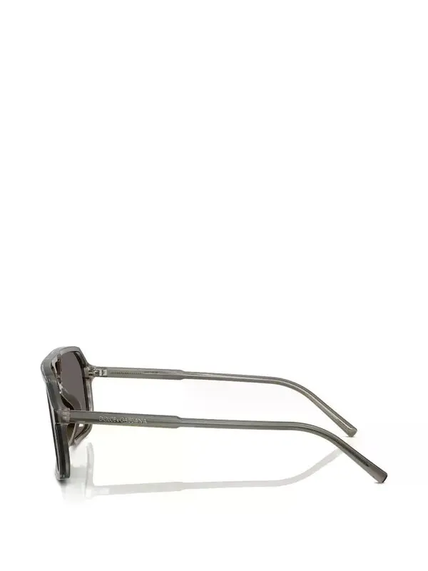 Dolce & Gabbana Striped Browline Sunglasses