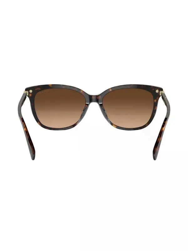 COACH Tortoiseshell Effect Cat-eye Sunglasses