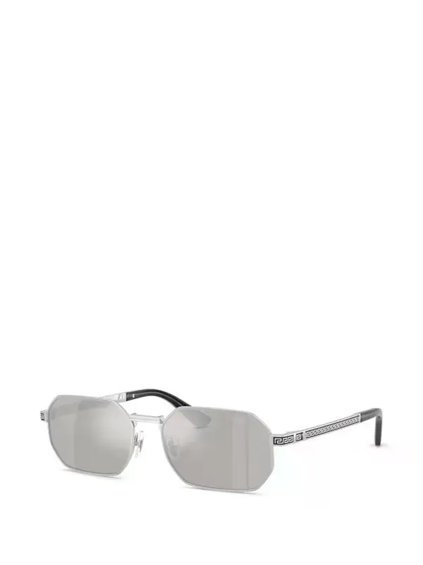 Versace Geometric-frame Mirrored Sunglasses