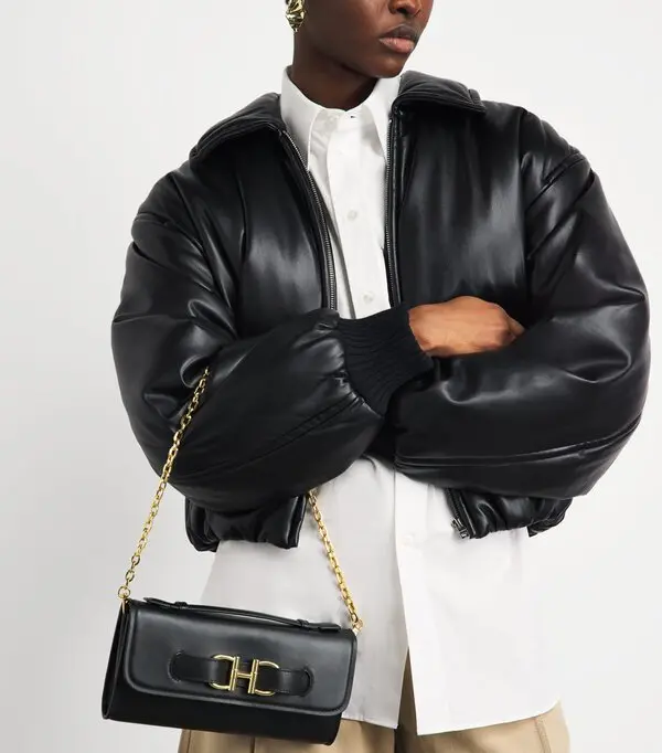 Harrods Leather East West Purse With Snaffle Detail