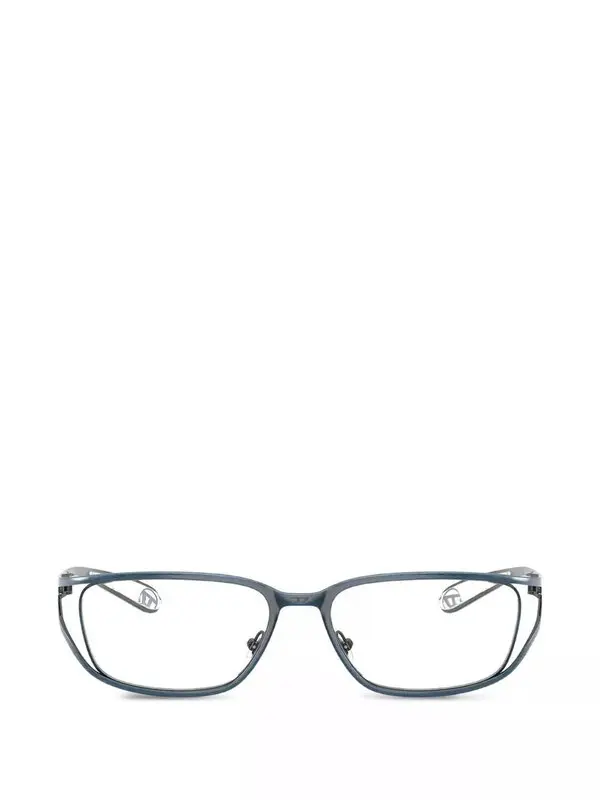 DIESEL® Rectangle-frame Metal Eyeglasses