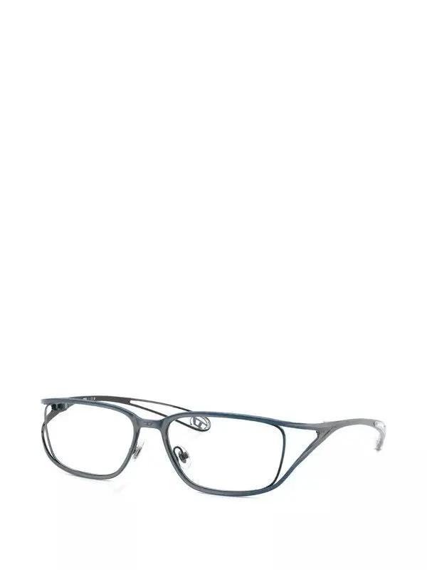 DIESEL® Rectangle-frame Metal Eyeglasses