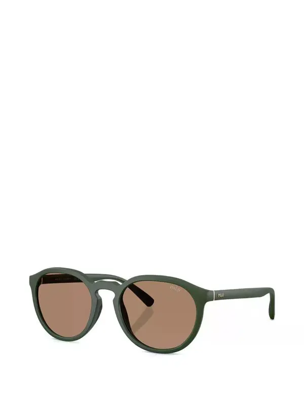 POLO RALPH LAUREN EYEWEAR Matte Dark Round Sunglasses