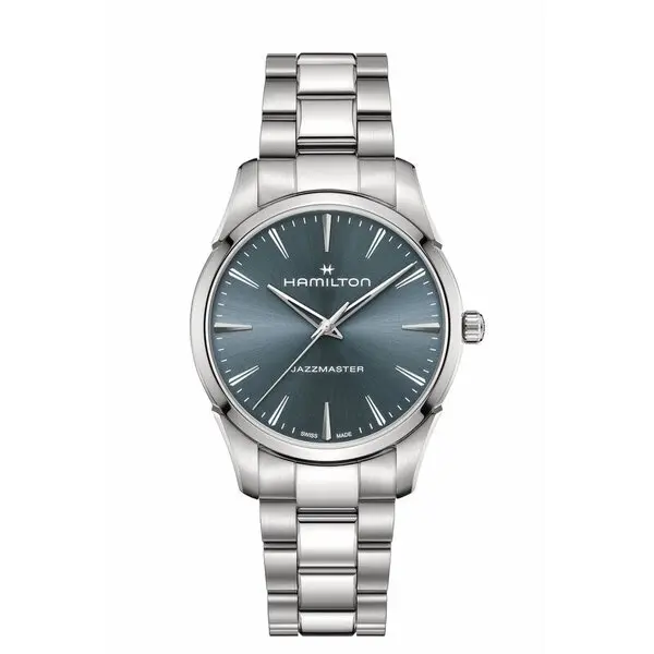 Hamilton Jazzmaster Quartz Watch With Blue Dial - Stainless Steel