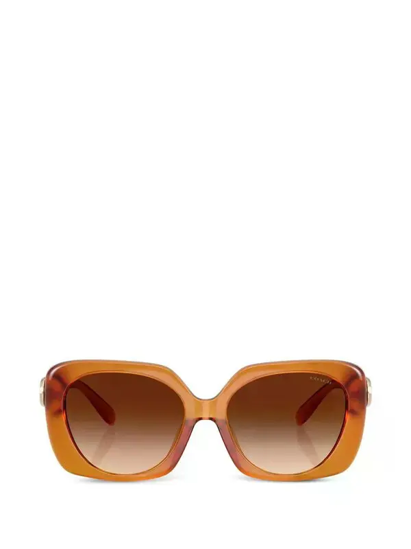 COACH Logo-plaque Square-frame Sunglasses