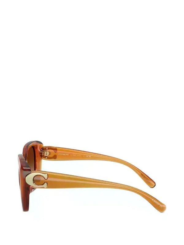 COACH Logo-plaque Square-frame Sunglasses