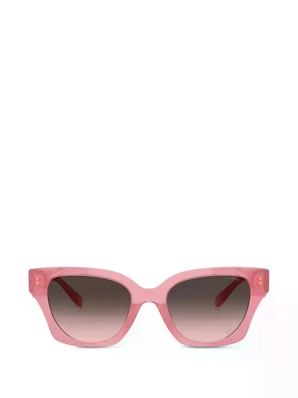COACH Quilted-effect Square-frame Sunglasses