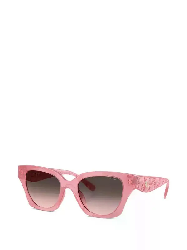 COACH Quilted-effect Square-frame Sunglasses