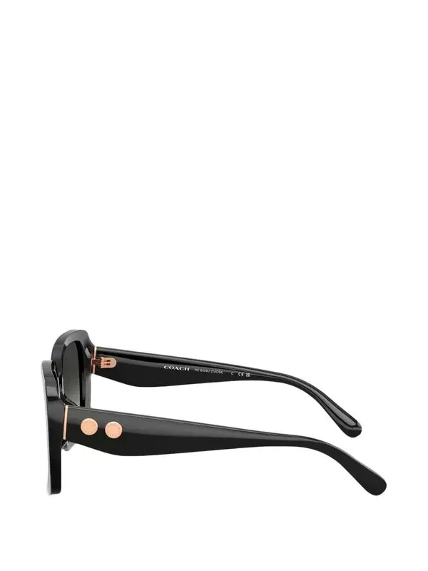 COACH Square Frame Sunglasses With Gradient Lenses