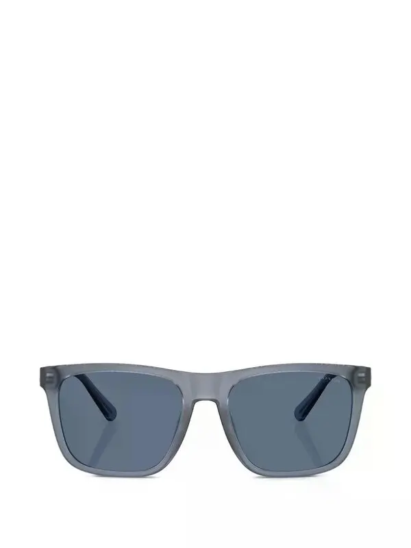 COACH C Hardware Textured Square Frame Sunglasses