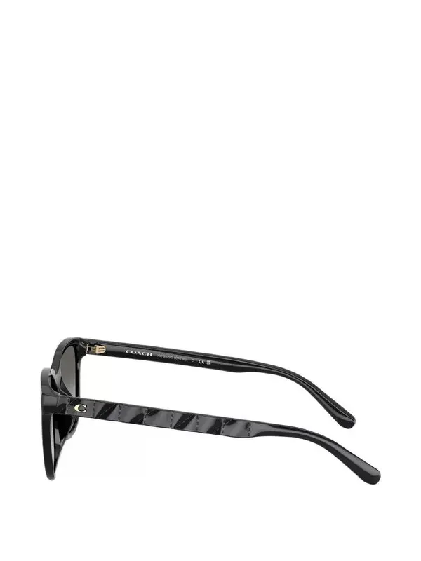 COACH Quilted-effect Rectangle-frame Sunglasses