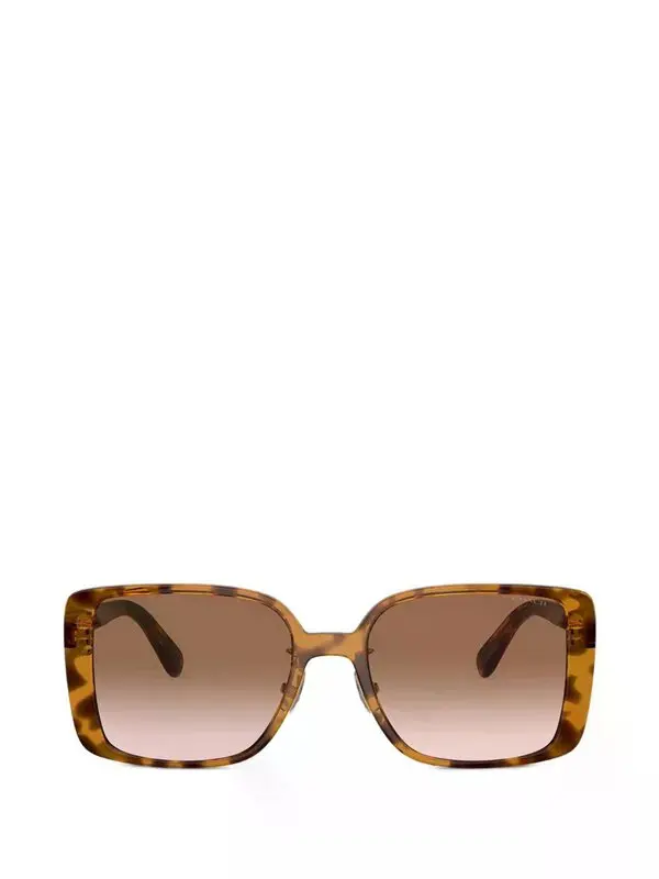 COACH Tortoiseshell-effect Square-frame Sunglasses