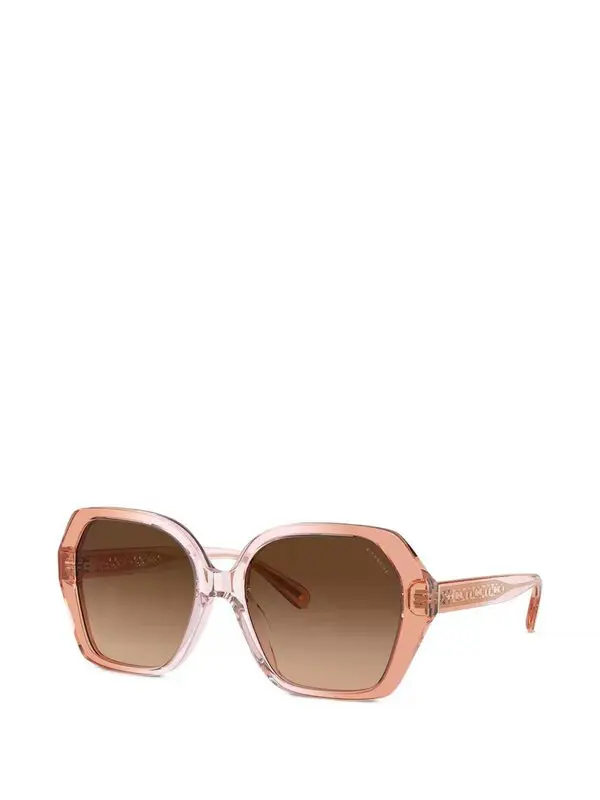 COACH Signature Ombré Geometric-frame Sunglasses