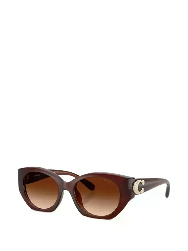 COACH Maxi Sculpted C Oval Sunglasses