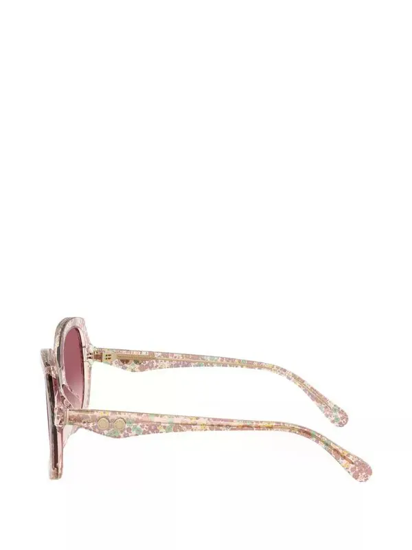 COACH Floral-print Butterfly-frame Sunglasses