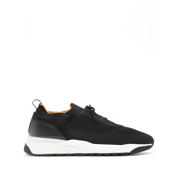 Santoni Knitted Low-top Trainers - Black