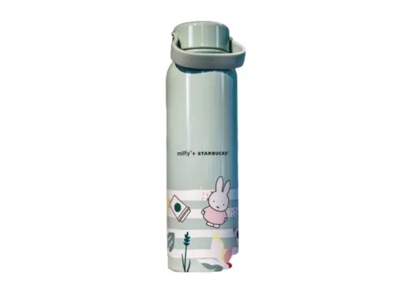STARBUCKS X Miffy Korea Limited Edition 27oz Stainless Stee Shirtl Water Bottle Soft Mint Green - Multicolor