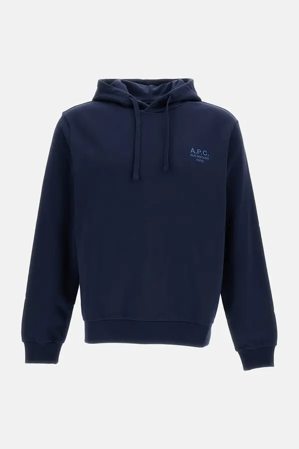 A.p.c. Rue Madame" Embroidered Logo Hoodie - Multicolor