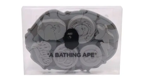 A BATHING APE Ape Head Silicon Ice Tray - Grey