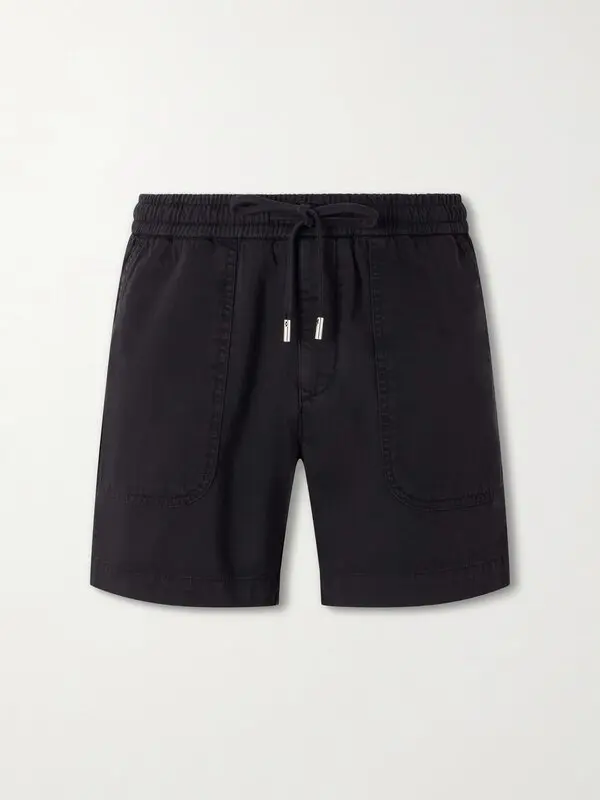 Mr P. Straight-leg Cotton Drawstring Shorts
