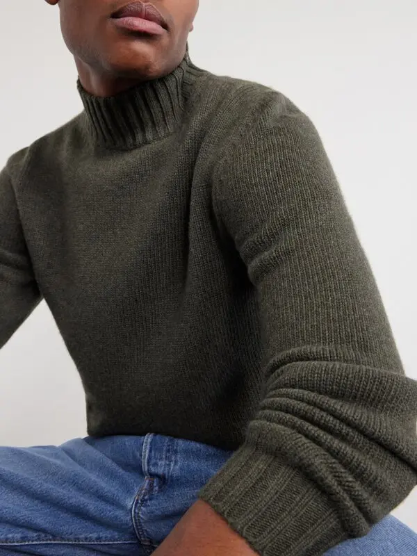 Fedeli Onda Wool And Cashmere-blend Turtleneck Sweater