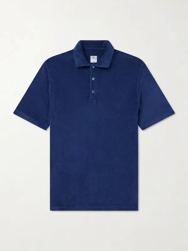 Fedeli Mondial Cotton-terry Polo Shirt